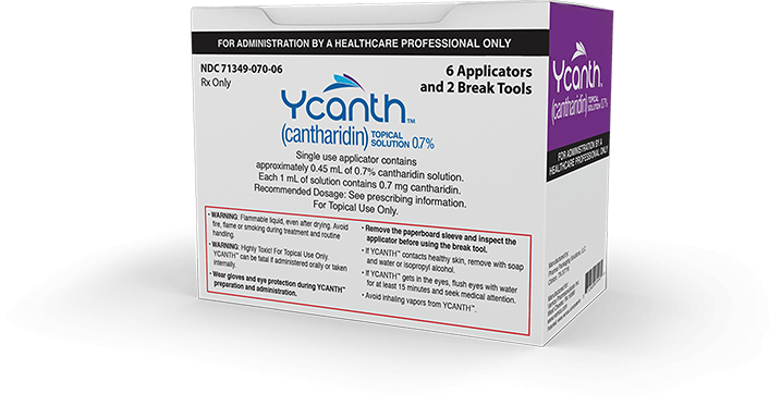 Get Started | YCANTHTM (cantharidin) 0.7% (w/v) topical solution